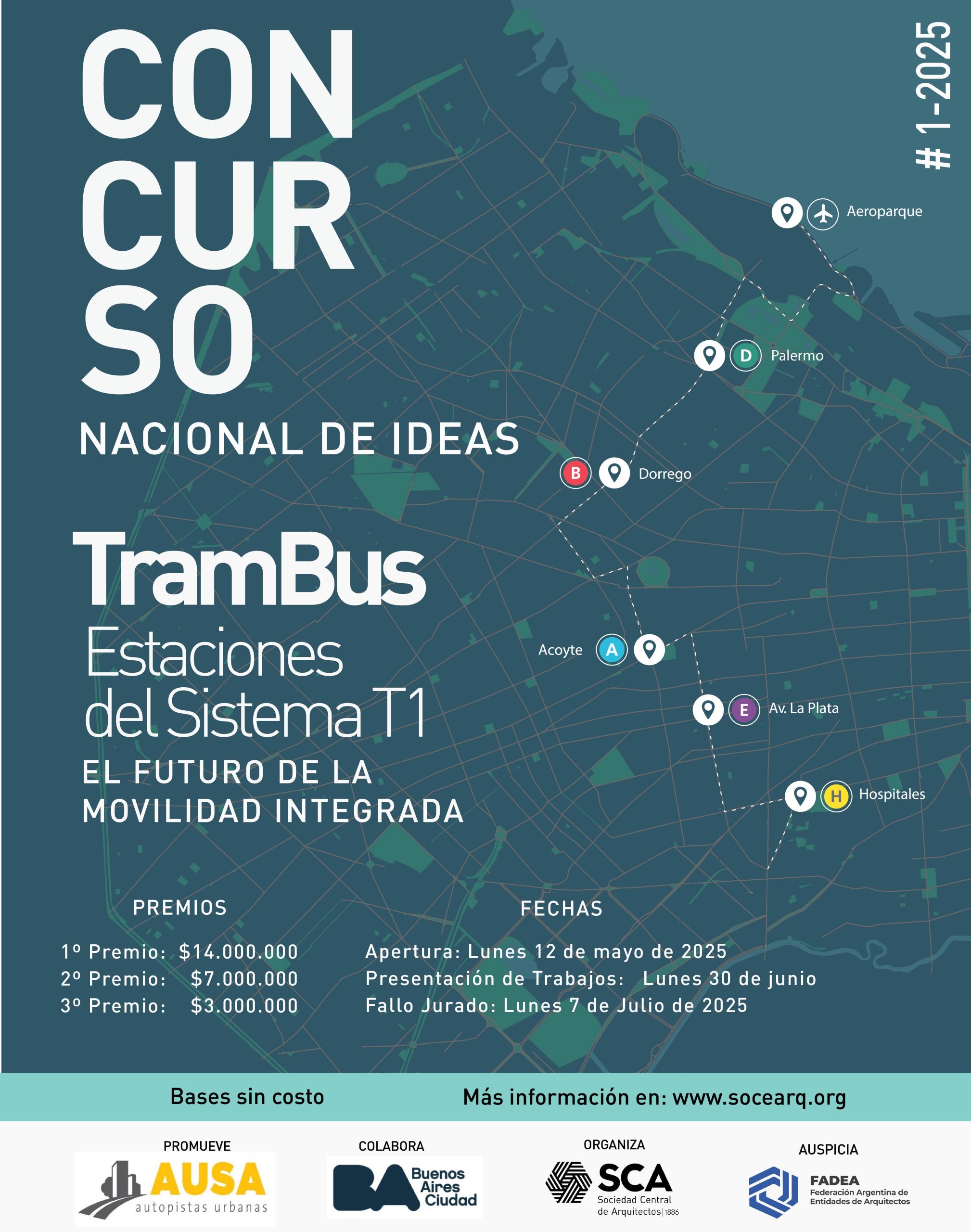 CONCURSO NACIONAL DE IDEAS - TRAMBUS - ESTACIONES DEL SISTEMA T1 - SCA
